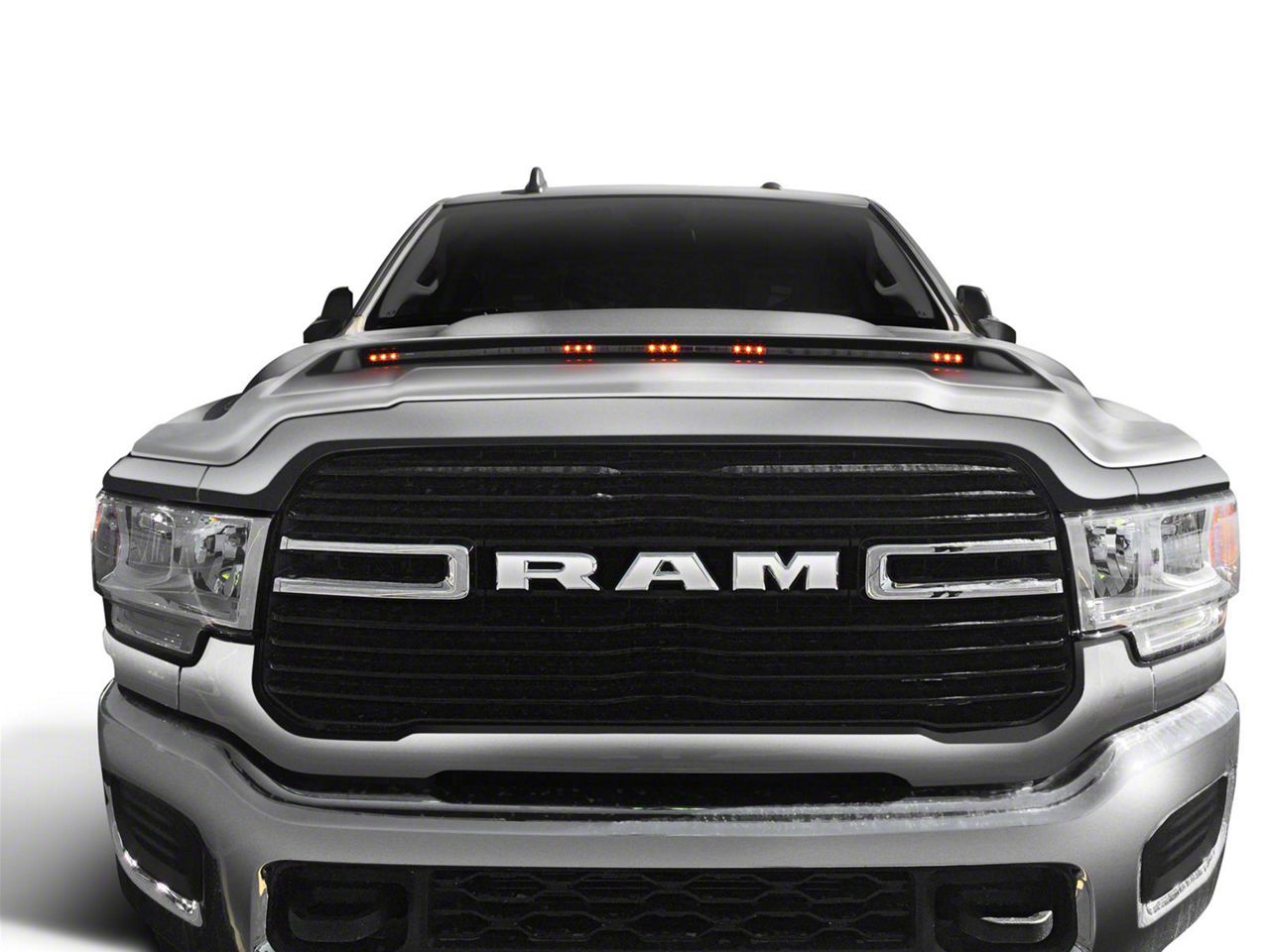 RAM 2500 Color Match Aeroskin LightShield Hood Protector; Bright Silver ...