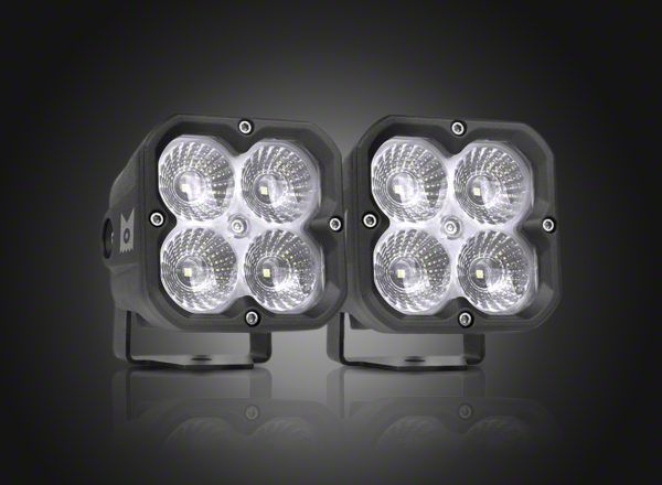 RAM 2500 Concept Series 3-Inch Cube LED Pod Lights; Flood Beam ...