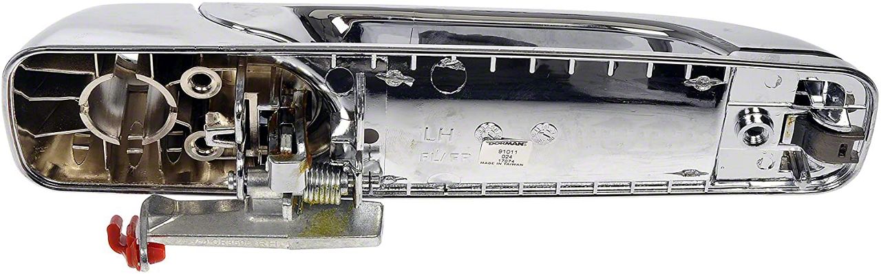 RAM 2500 Exterior Door Handle; Front Right; All Chrome; With Keyhole ...