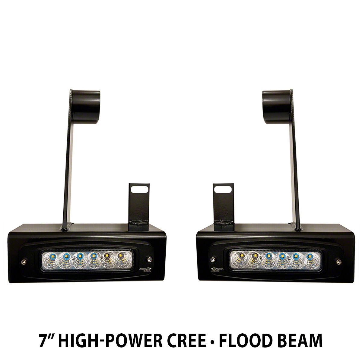 RAM 2500 Hitch Bar Reverse 7-Inch LED Flood Lighting Heavy Duty Bolt-On ...