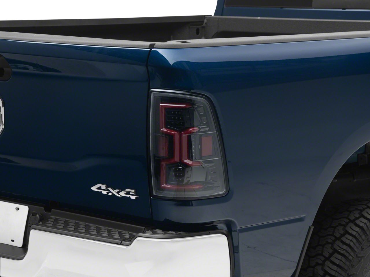 RAM 2500 LED Sequential Tail Lights; Jet Black Housing; Clear Lens (19-24 RAM 2500 w/ Factory ...