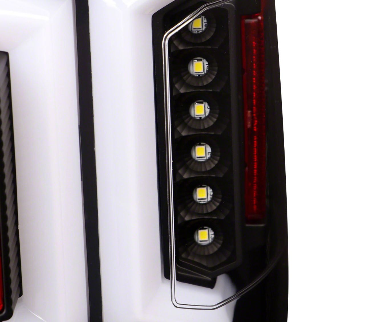 RAM 2500 LED Sequential Tail Lights; Matte Black Housing; Clear Lens ...