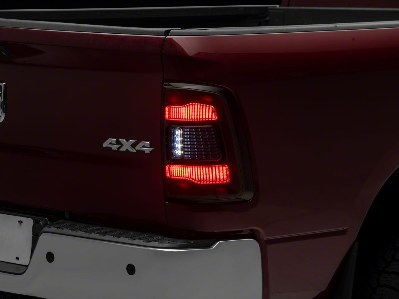 RAM 2500 LED Tail Lights; Black Housing; Smoked Lens (10-18 RAM 2500 w ...