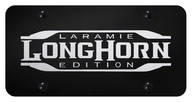 RAM 2500 Longhorn Laramie Laser Etched License Plate (Universal; Some ...