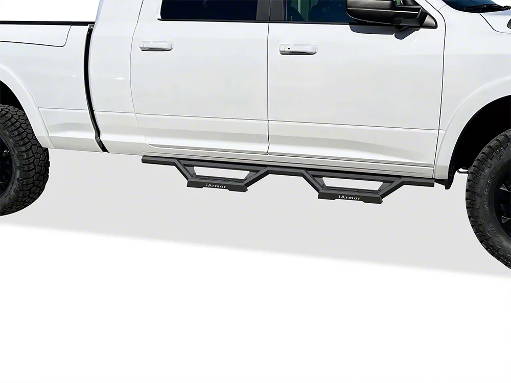 RAM 2500 Octagon Tube Drop Style Nerf Side Step Bars; Black (10-26 RAM 2500 Mega Cab) - Free ...