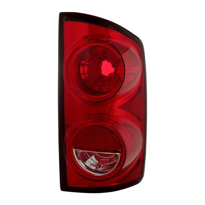 RAM 2500 OEM Style Tail Light; Chrome Housing; Red Clear Lens ...