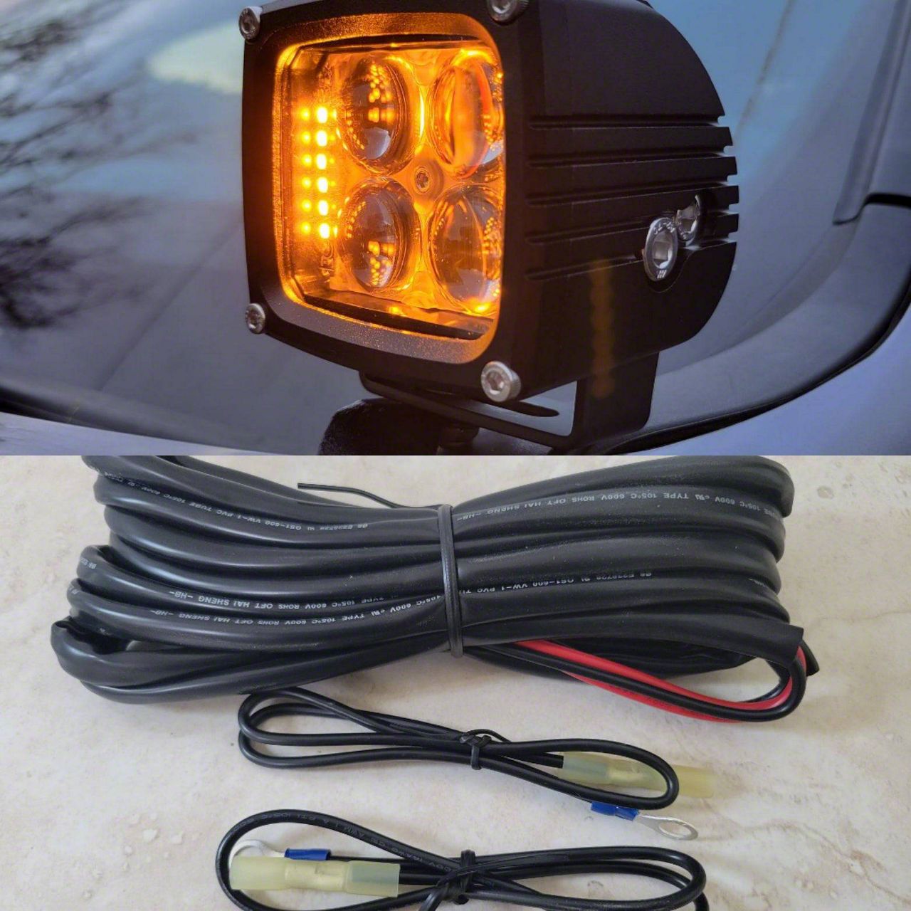 RAM 2500 Pillar LED Lights with Mounting Brackets and DIY Wiring ...