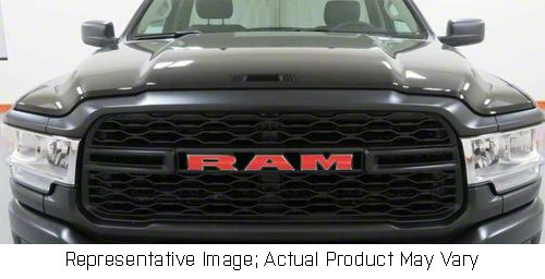 RAM 2500 RAM Grille Letter Overlay Decals; Red Brown Metallic (19-24 ...