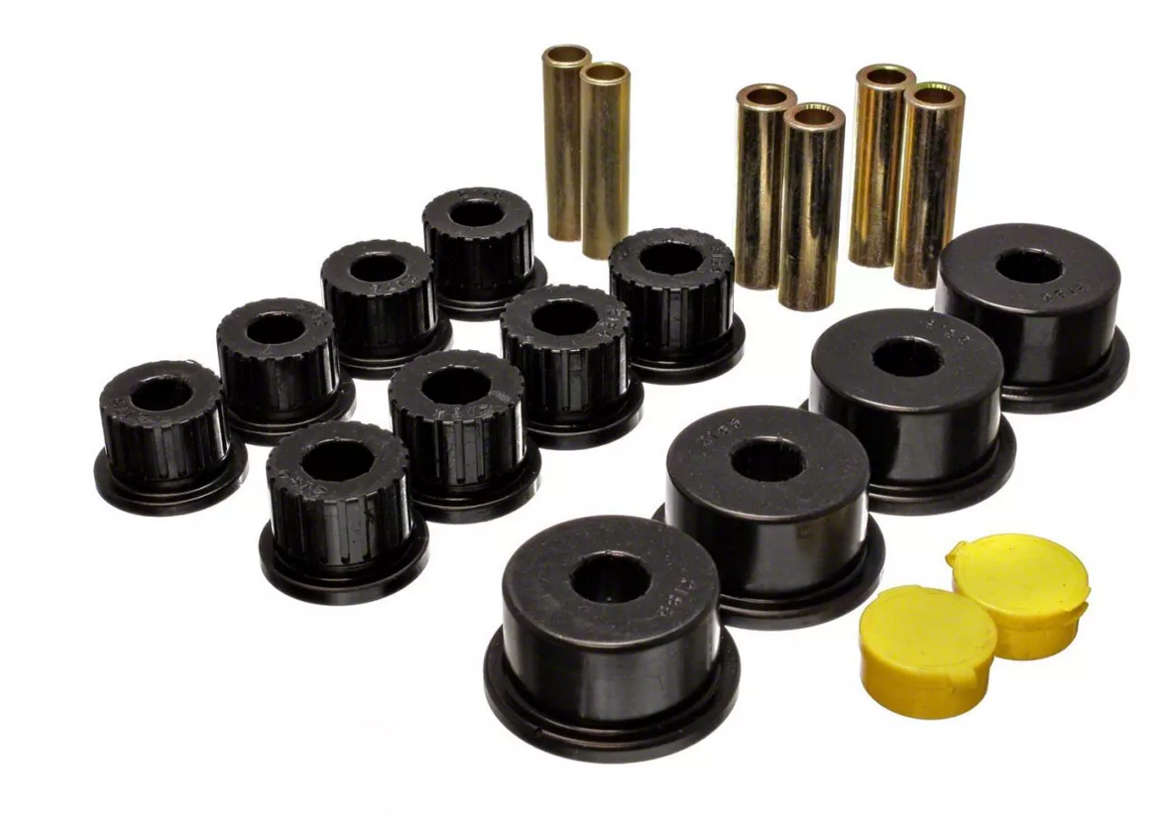 RAM 2500 Rear Leaf Spring Bushings; Black (94-02 RAM 2500 w/ 2.50-Inch ...