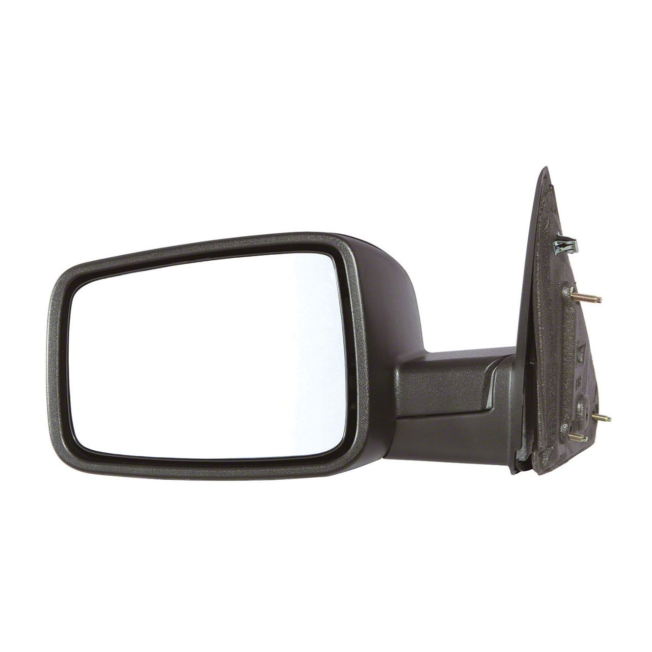 RAM 2500 Replacement Manual Non-Towing Mirror; Textured Black; Driver ...