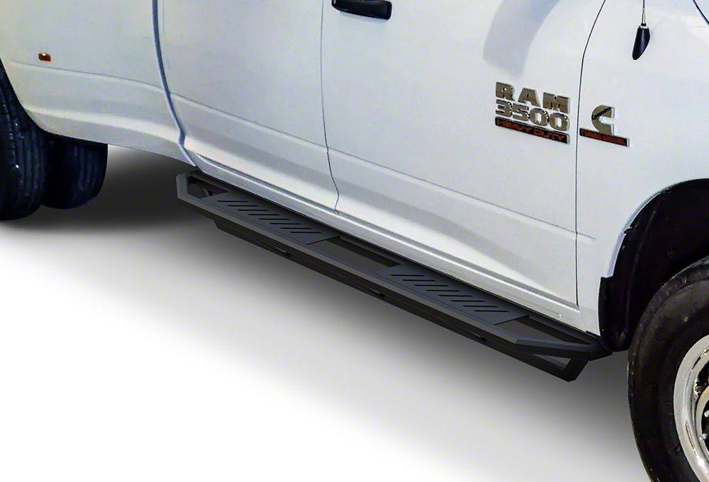RAM 2500 Rocker Armor Side Step Bars; Matte Black (10-24 RAM 2500 Crew ...