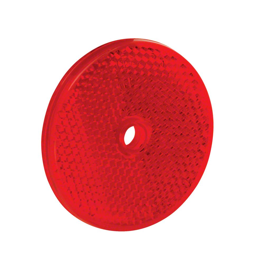 RAM 2500 Round Reflective Tape; 2-3/16-Inch Red Reflector with Center ...