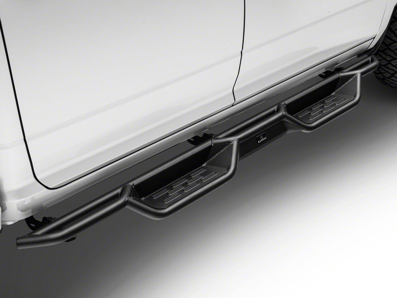 RAM 2500 Round Tube Drop Style Nerf Side Step Bars; Black (10-24 RAM ...