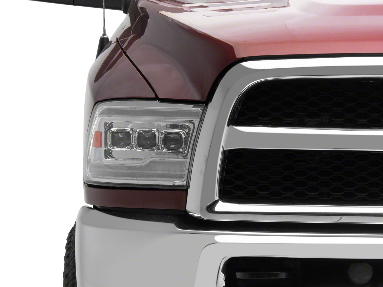 RAM 2500 Switchback Sequential Full LED Projector Headlights; Chrome ...