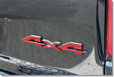 RAM 2500 Tailgate 4X4 Letter Overlay Decals; Battleship Grey (19-24 RAM ...