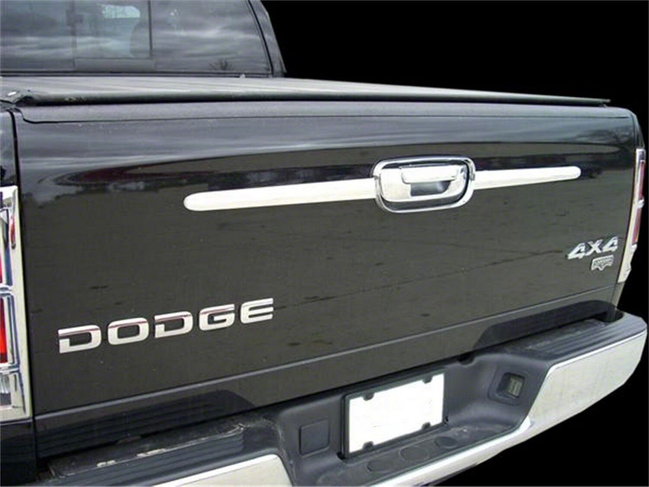 Putco RAM 2500 Tailgate Trim Accent; Chrome 403418 (04-08 RAM 2500 ...