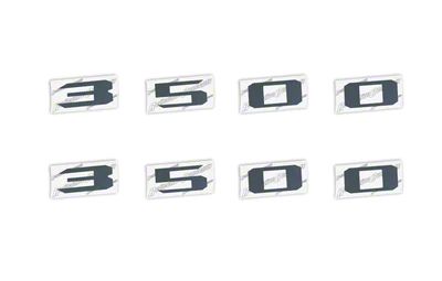 RAM 3500 3500 Hood Number Overlay Decals; Battleship Grey (19-24 RAM ...