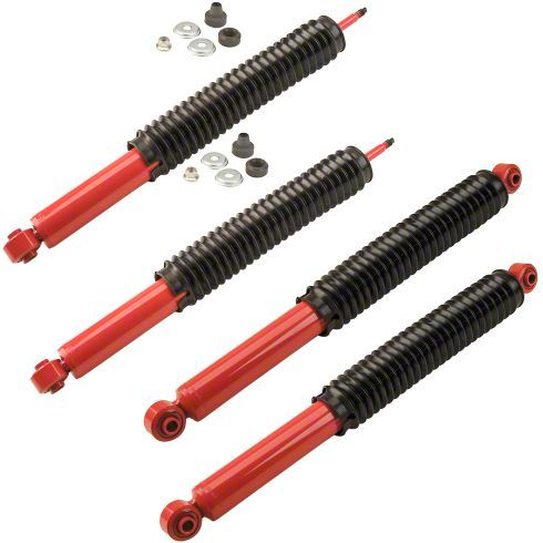 RAM 3500 Front and Rear Shocks (94-02 2WD RAM 3500 w/ Solid Axle; 94-02 ...