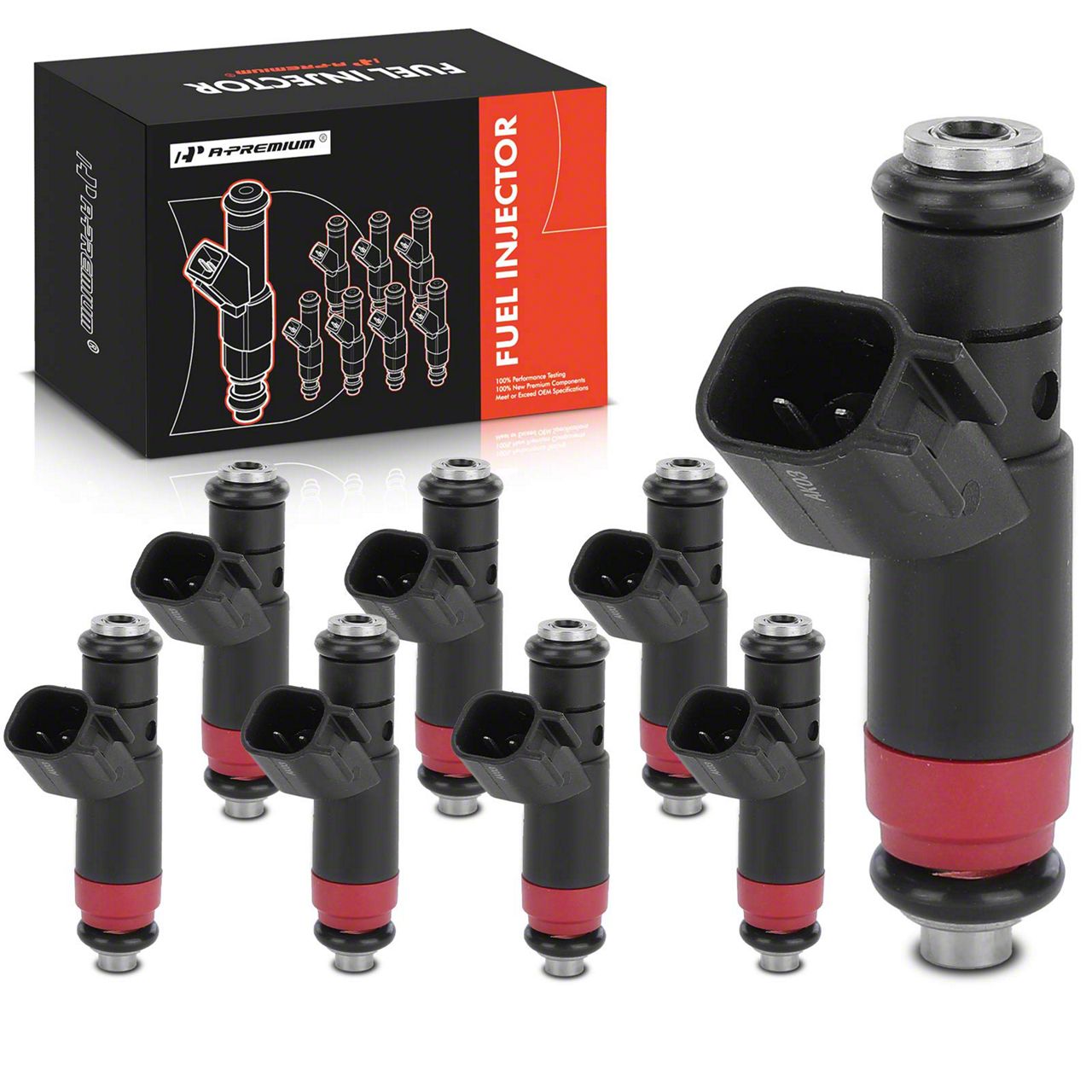 RAM 3500 Fuel Injectors; Set of 8; Black (04-08 5.7L RAM 3500) - Free ...