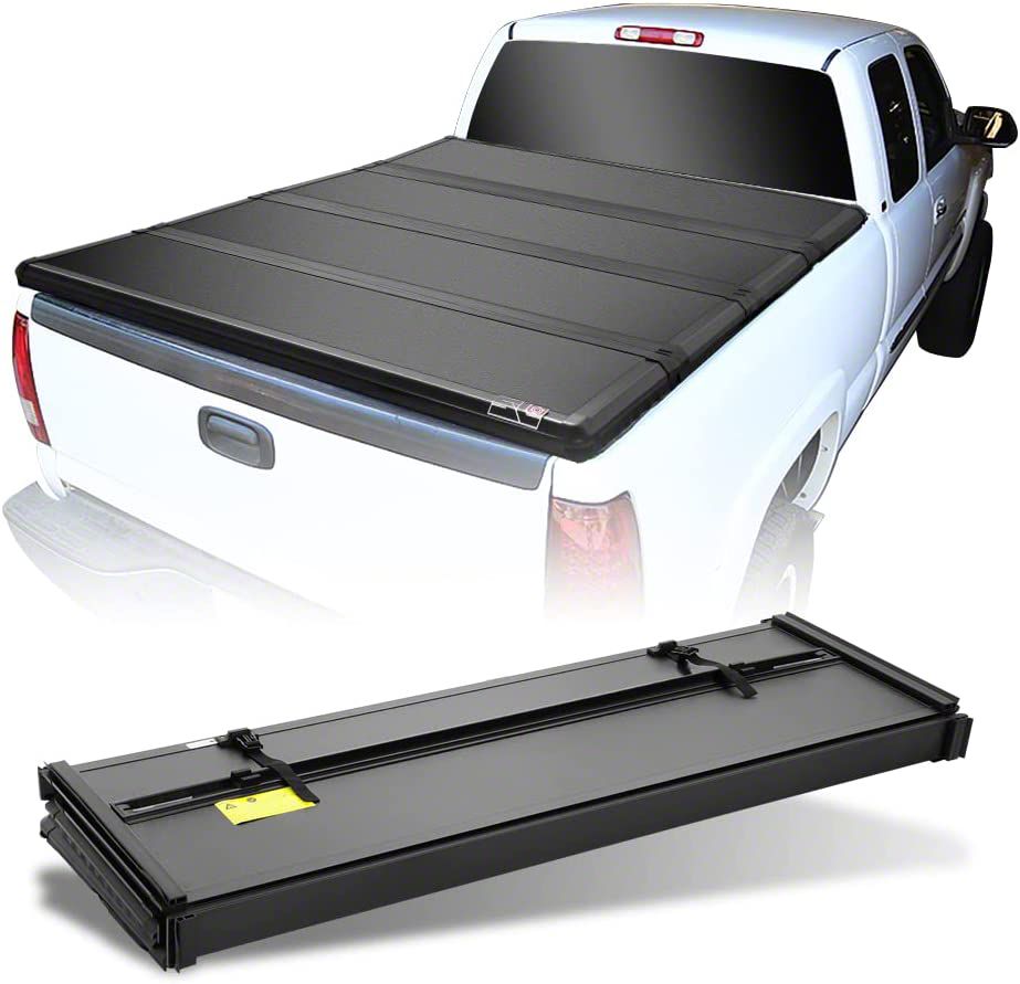 RAM 3500 Hard Quad Fold Tonneau Cover (10-18 RAM 3500 w/ 6.4-Foot Box ...