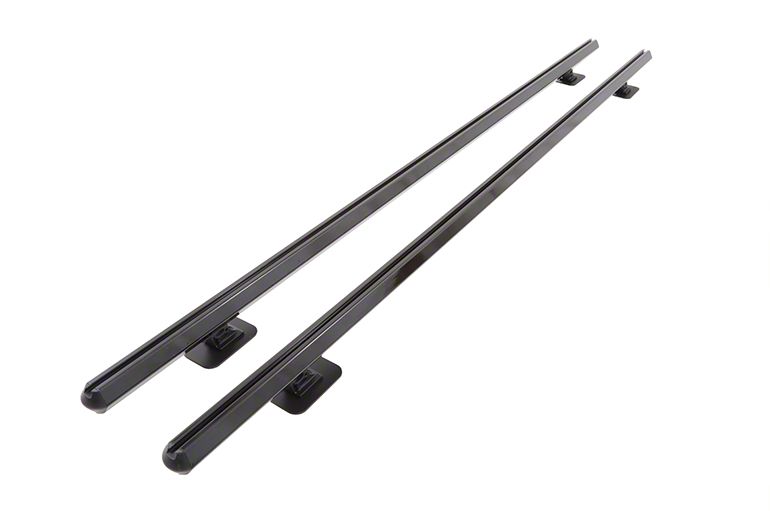 RAM 3500 Hex Side Rails; Gloss Black (03-26 RAM 3500 w/ 6.4-Foot Box ...