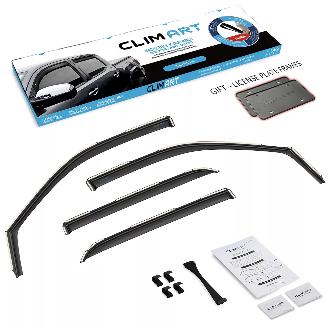 RAM 3500 in-Channel Window Deflectors (19-24 RAM 3500 Crew Cab, Mega ...