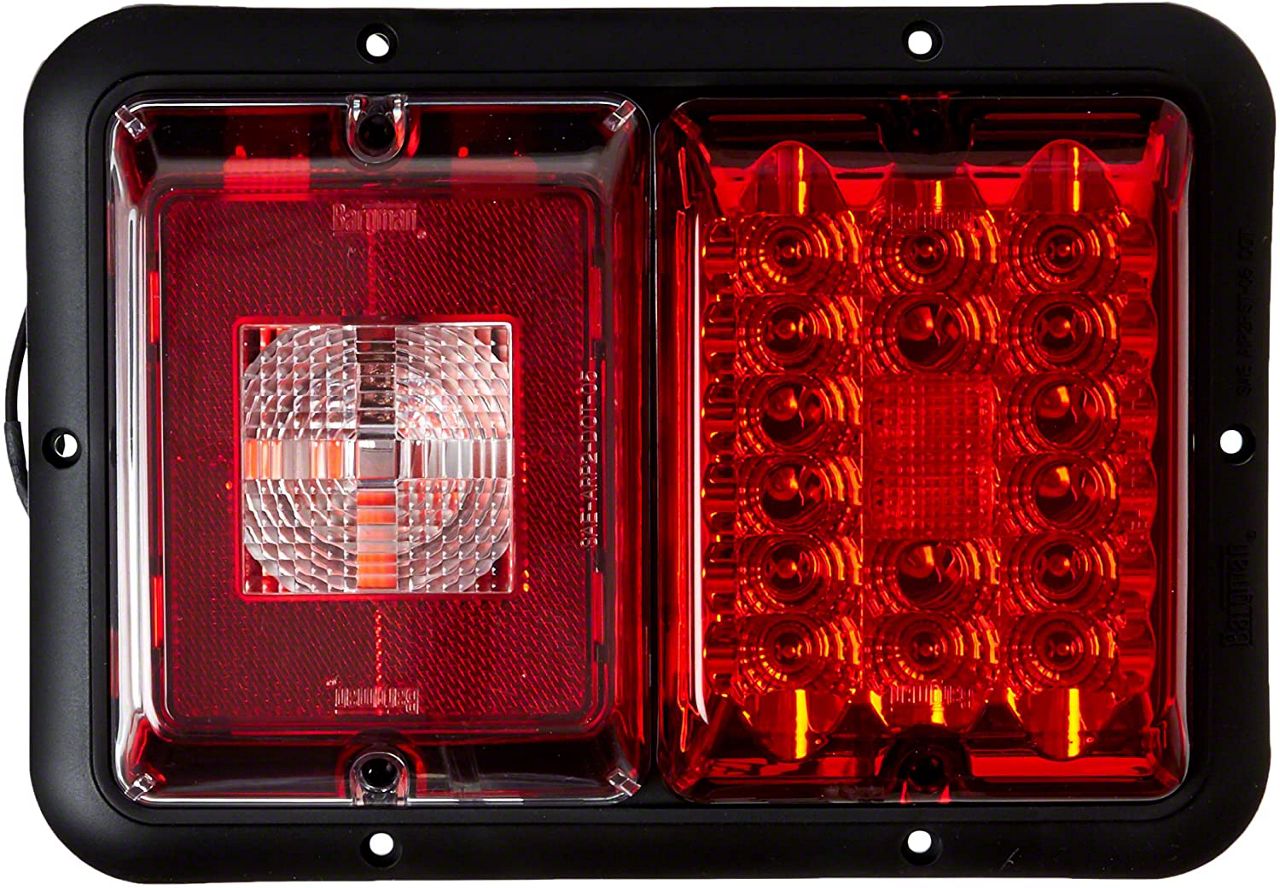 RAM 3500 Trailer Light; Tail Light Horizontal Mount with Red LED ...