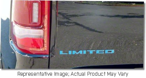 RAM 3500 Limited Tailgate Letter Overlay Decals; Red Brown Metallic (19 ...