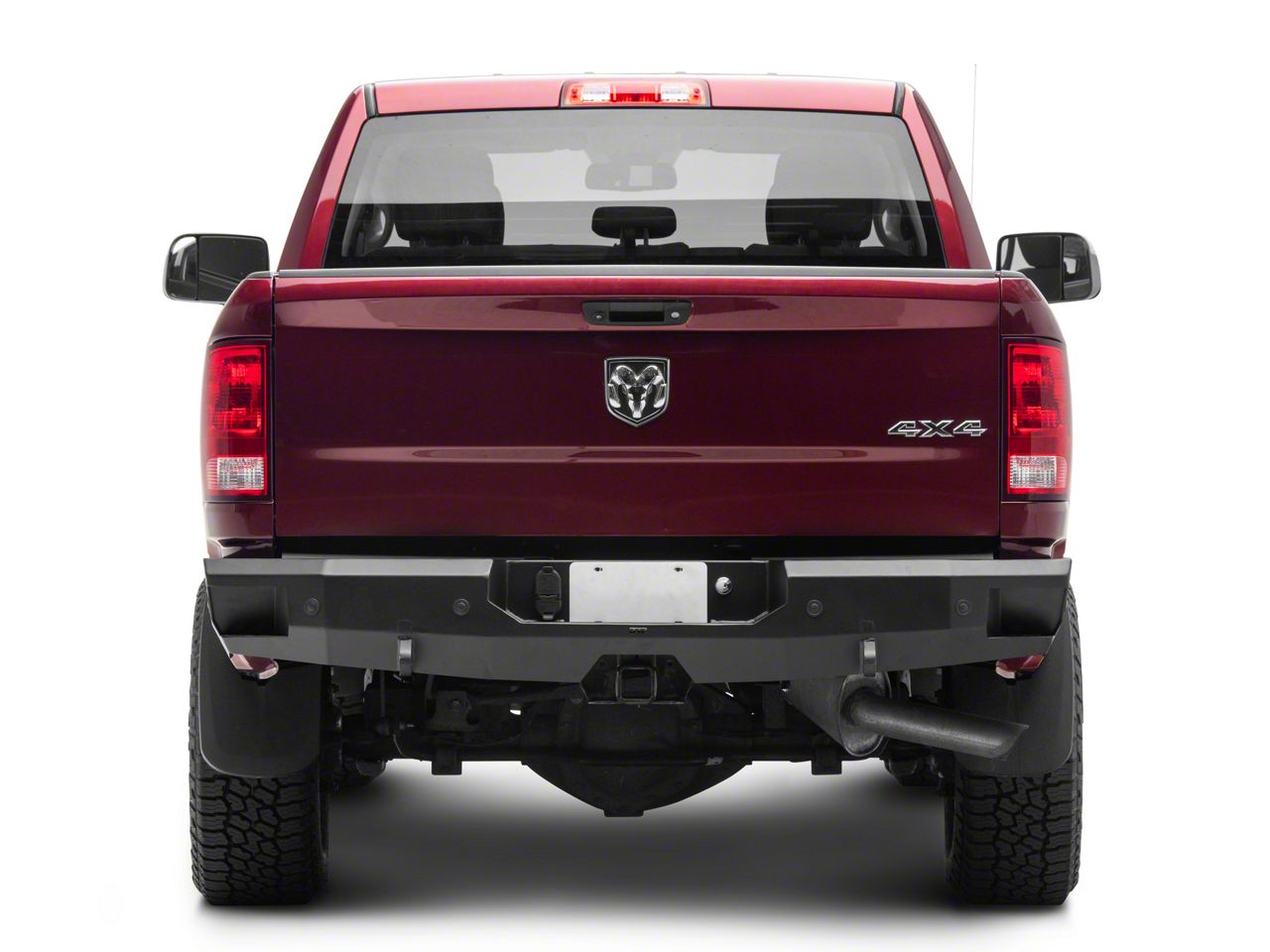 RAM 3500 Premier Series Rear Bumper; Black Textured (10-24 RAM 3500 ...