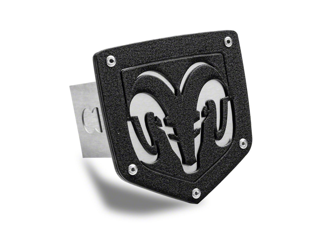 RAM 3500 RAM Class III Hitch Cover; Rugged Black (Universal; Some ...