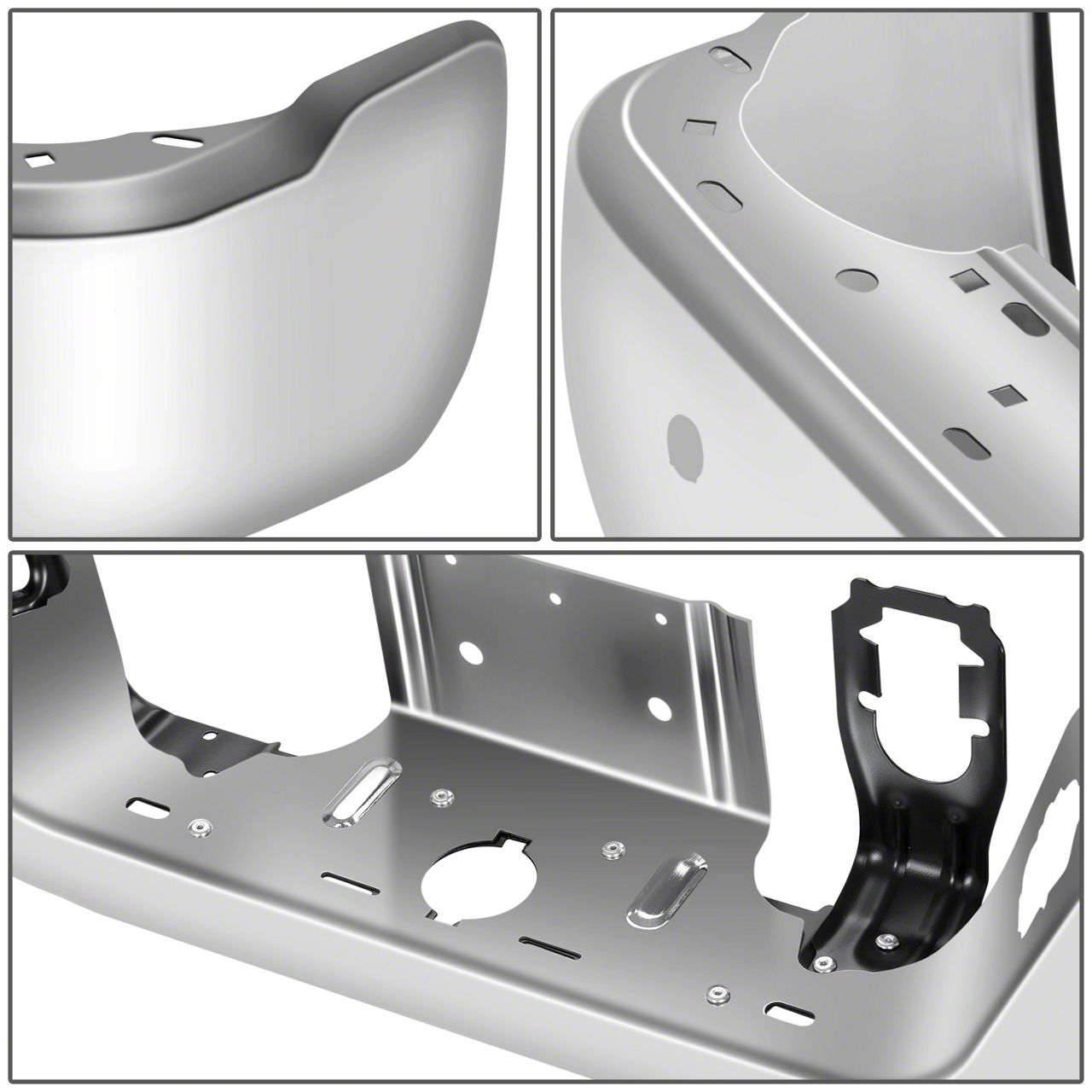 RAM 3500 Rear Bumper; Pre-Drilled for Backup Sensors; Chrome (13-18 RAM ...