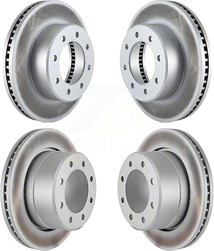 RAM 3500 Vented 8-Lug Rotors; Front and Rear (09-12 RAM 3500 SRW ...