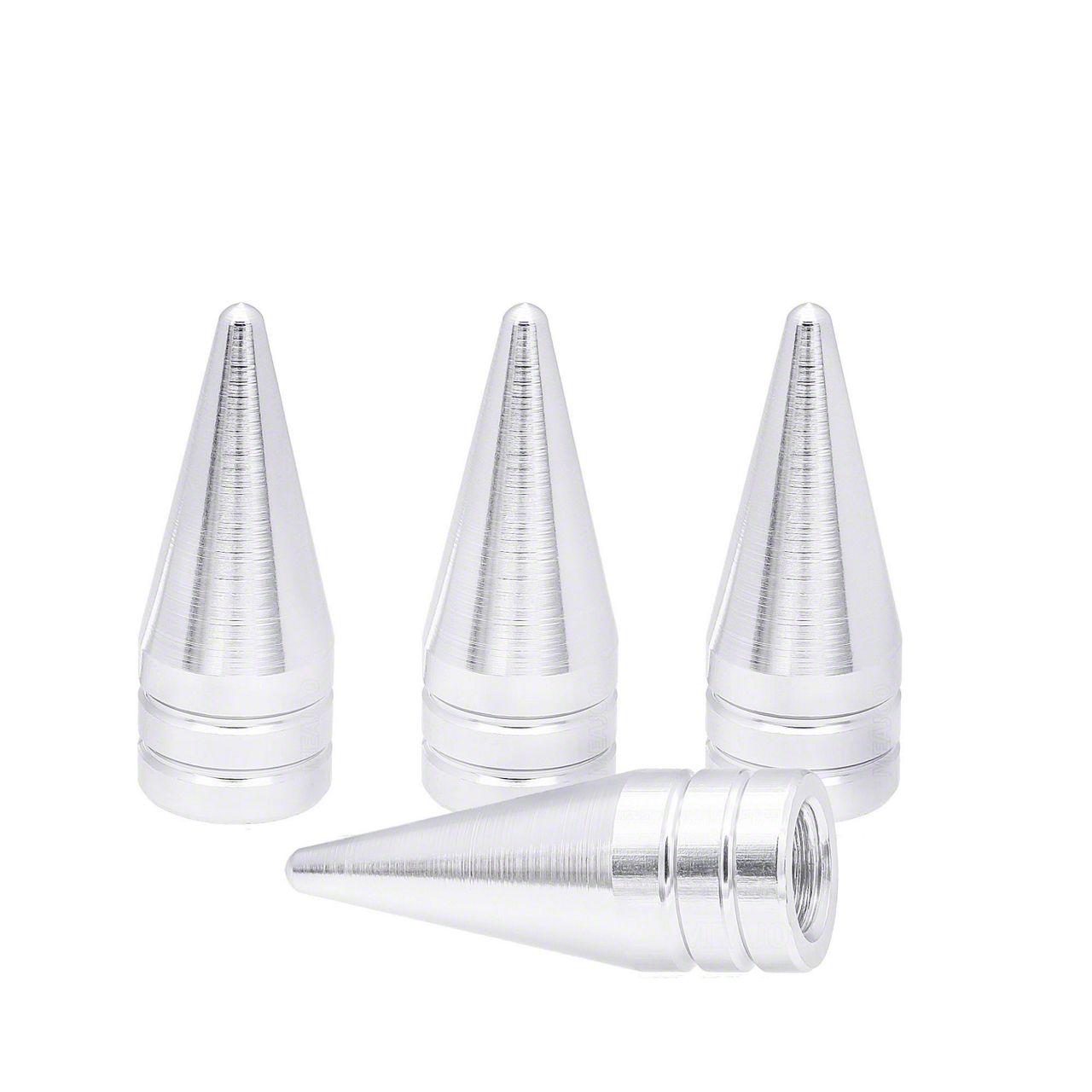 RAM 3500 White Spike Valve Caps; 4-Pack (Universal; Some Adaptation May ...