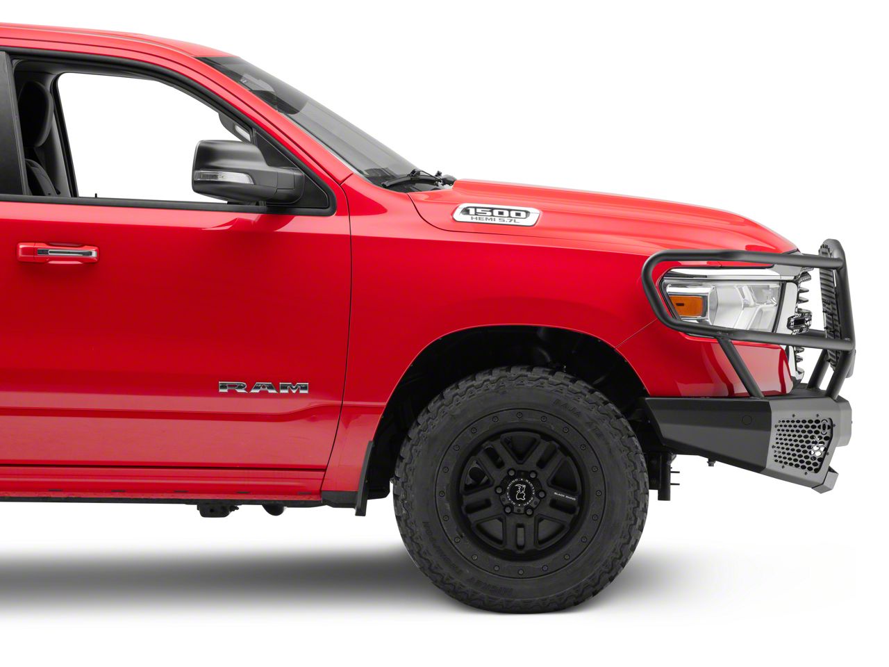 Ranch Hand RAM 1500 Midnight Front Bumper with Grille Guard MFD19HBM1 ...