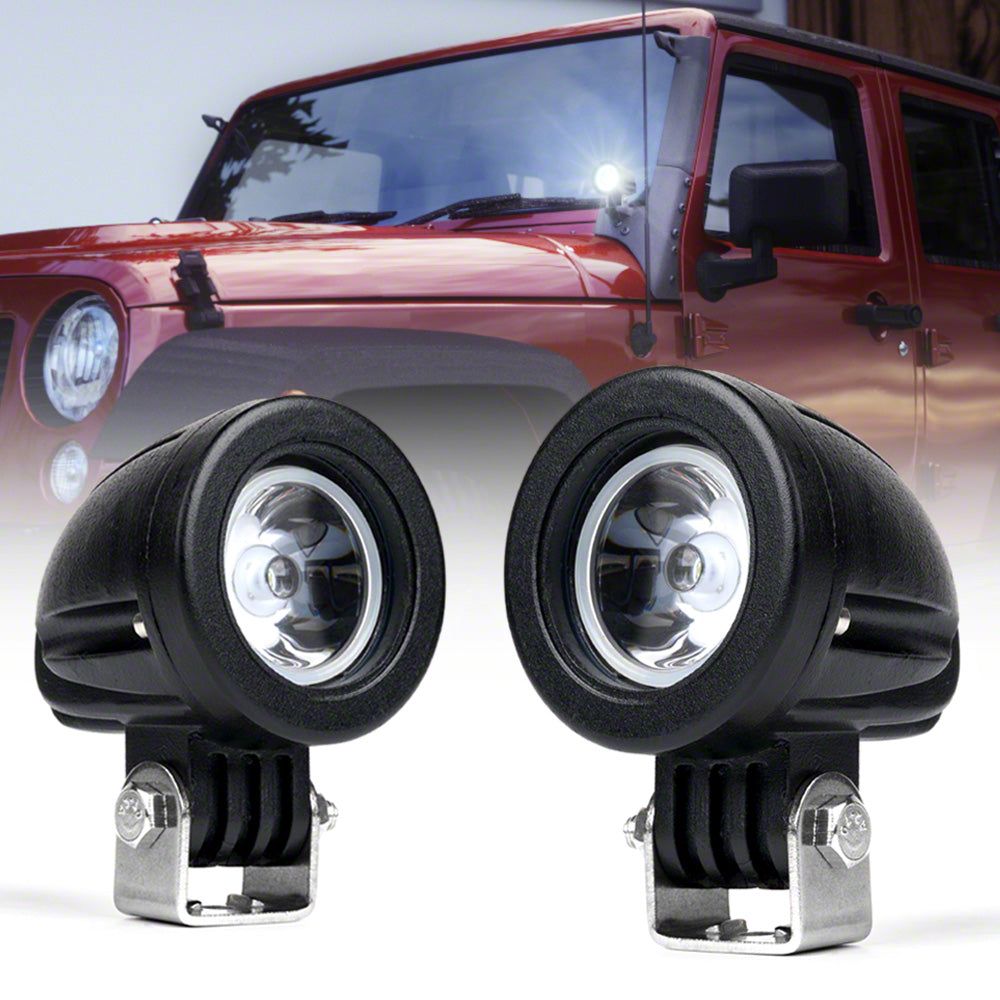 Ranger 2-Inch Round LED Light Pods; Spot Beam (Universal; Some ...