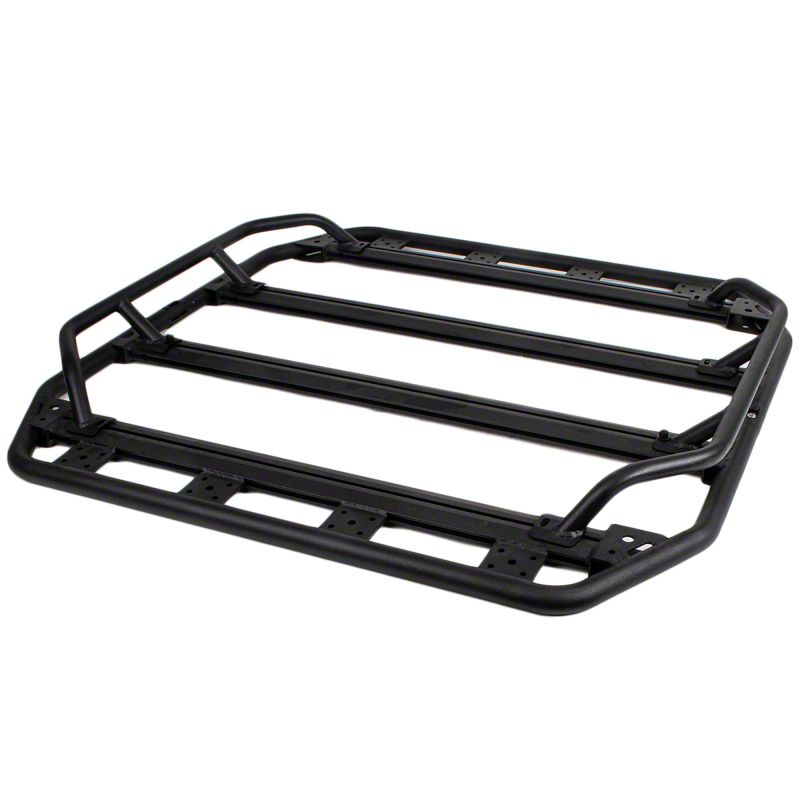Go Rhino Ranger 40-Inch x 40-Inch Flat Platform Rack with Dual Rail Kit ...