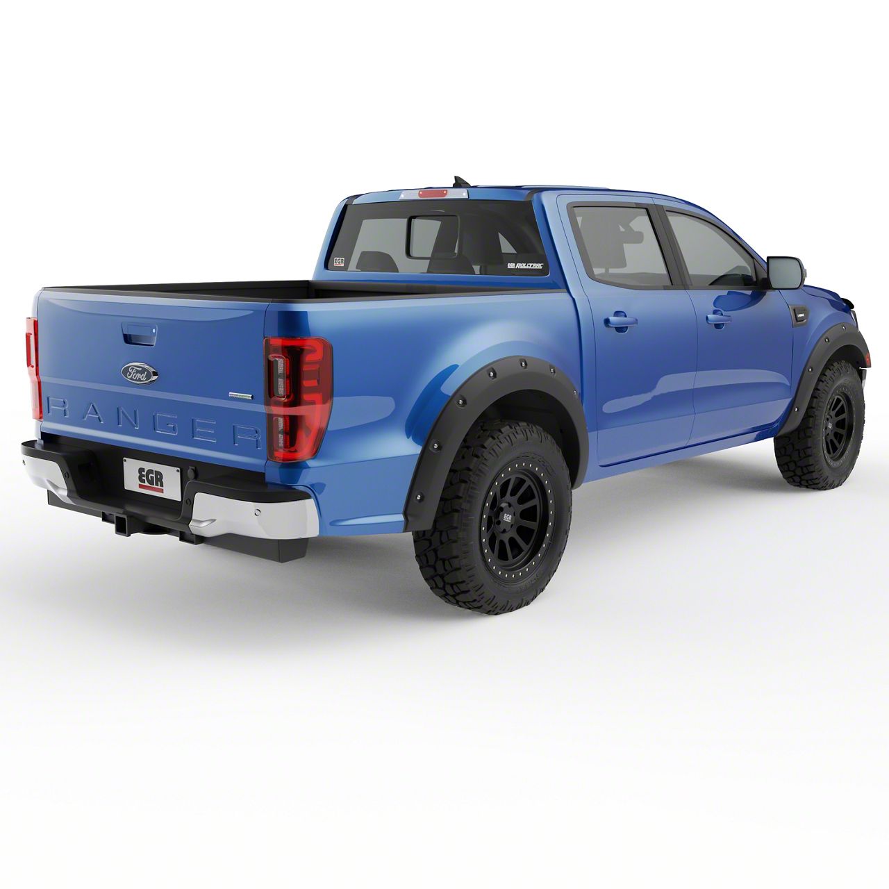 EGR Ranger Bolt-On Style Fender Flares; Black 793554 (19-23 Ranger ...