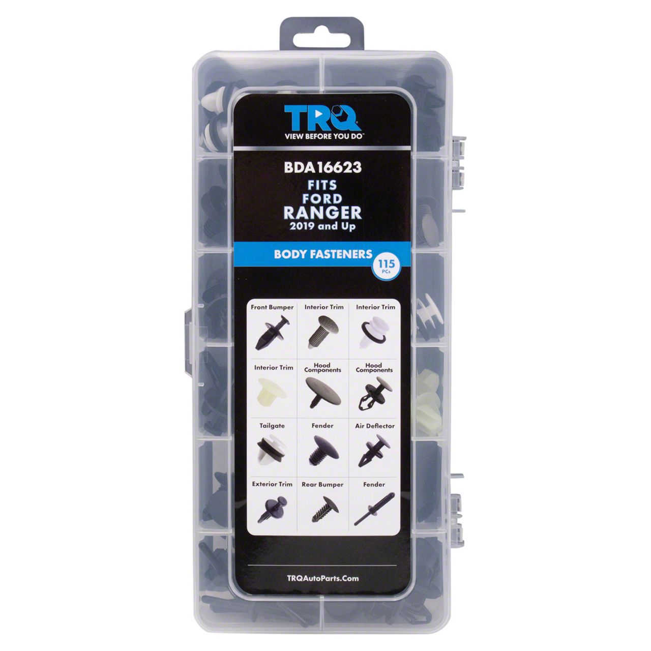 Ranger Exterior Molding Clip Assortment; 115-Pieces (19-23 Ranger ...