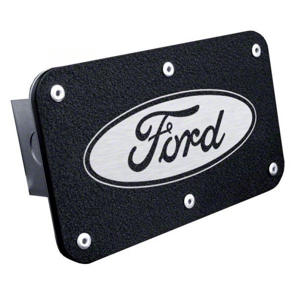 Ranger Ford Class III Hitch Cover; Rugged Black (Universal; Some ...