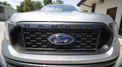 Ranger Front Grille Insert Letters; Lightning Blue (19-23 Ranger ...