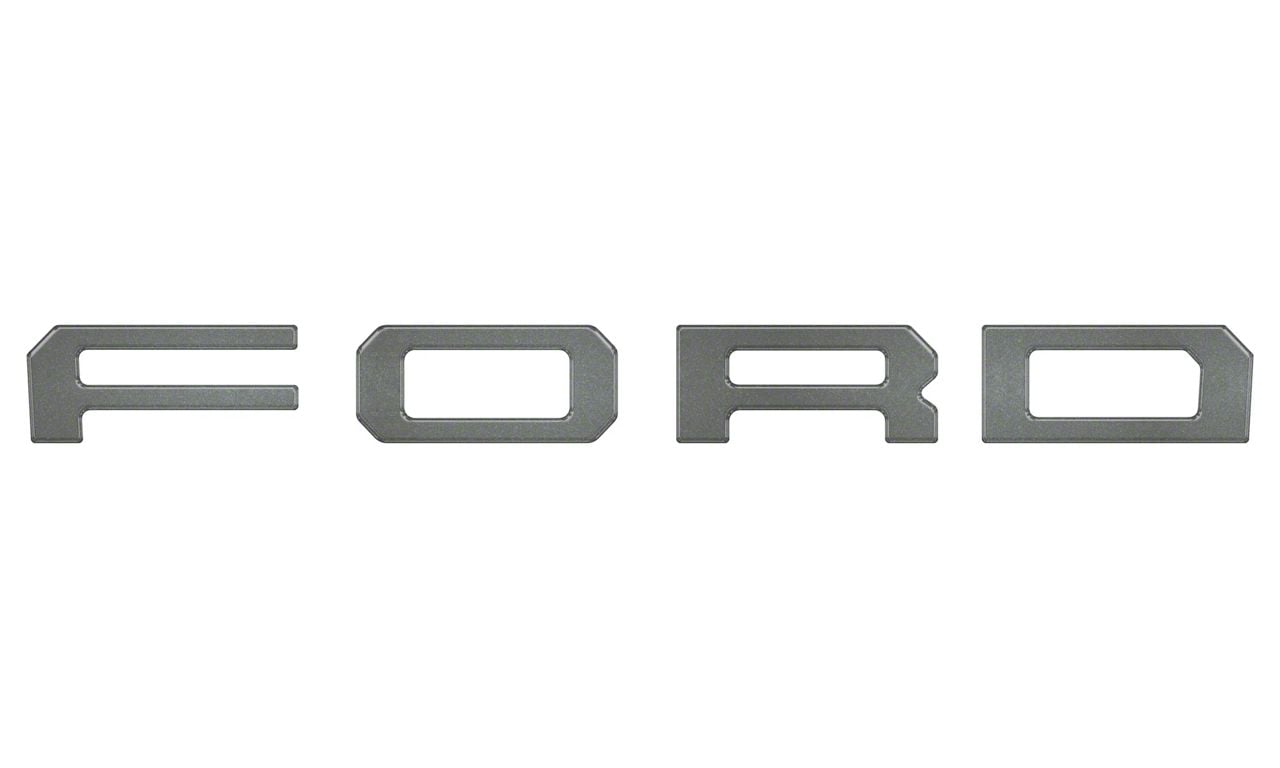 Ranger Front Grille Letter Overlays; Magnetic (19-23 Ranger w/ OE Ford ...