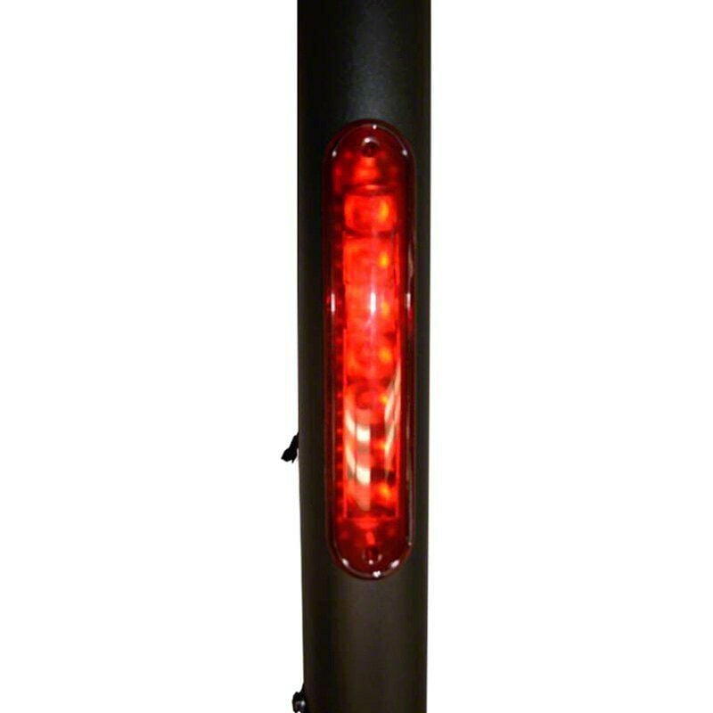 Ranger Gladiator Roll Bar with 7-Inch Red Round LED Lights; Black (19 ...