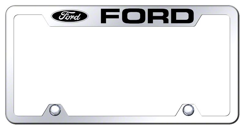 Ranger Ford Laser Etched License Plate Frame; Mirrored (Universal; Some ...