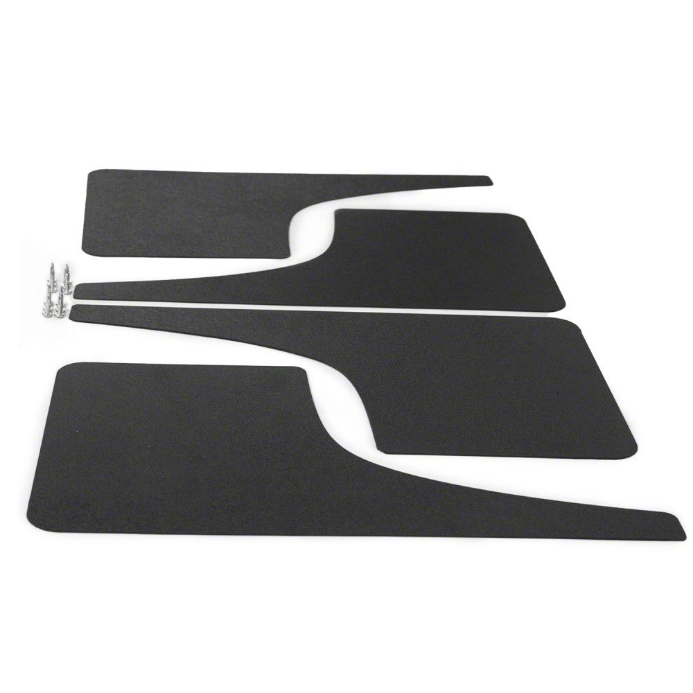 Ranger Mud Flaps; Front and Rear; Textured Black (19-25 Ranger) - Free ...