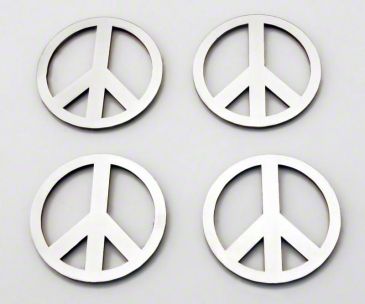 Ranger Peace Sign Emblems; Brushed (Universal; Some Adaptation May Be ...