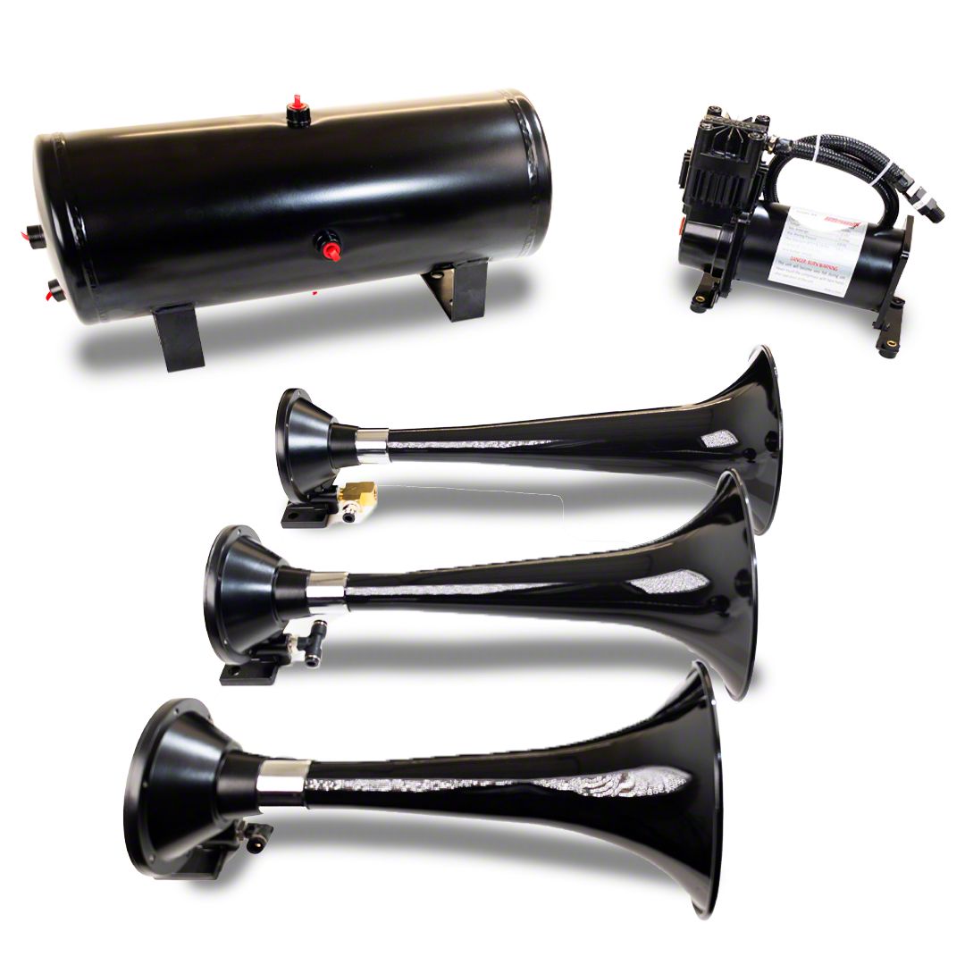 Ranger ProBlaster ABS Triple Train Horn System; Black (Universal; Some ...