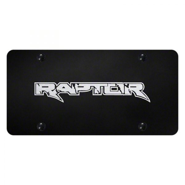Ranger Raptor License Plate; Black (Universal; Some Adaptation May Be ...