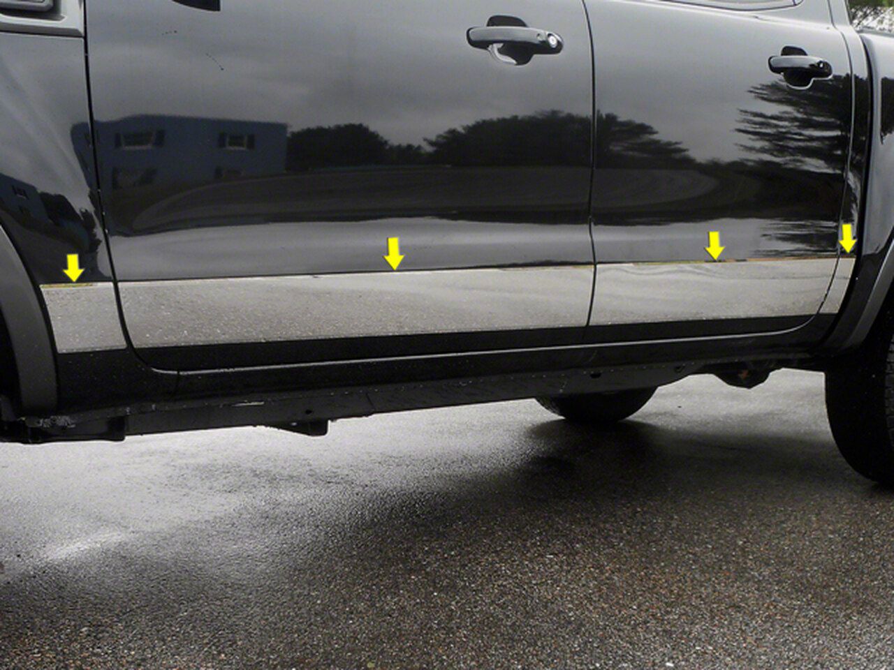 Ranger Rocker Panel Trim; Stainless Steel (19-23 Ranger SuperCrew ...