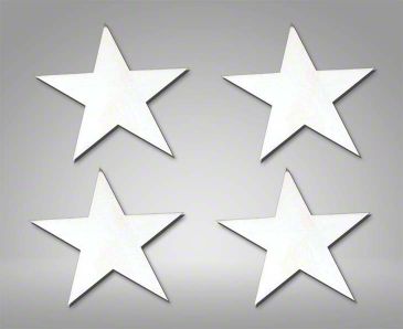 Ranger Small Star Emblems; Brushed (Universal; Some Adaptation May Be ...