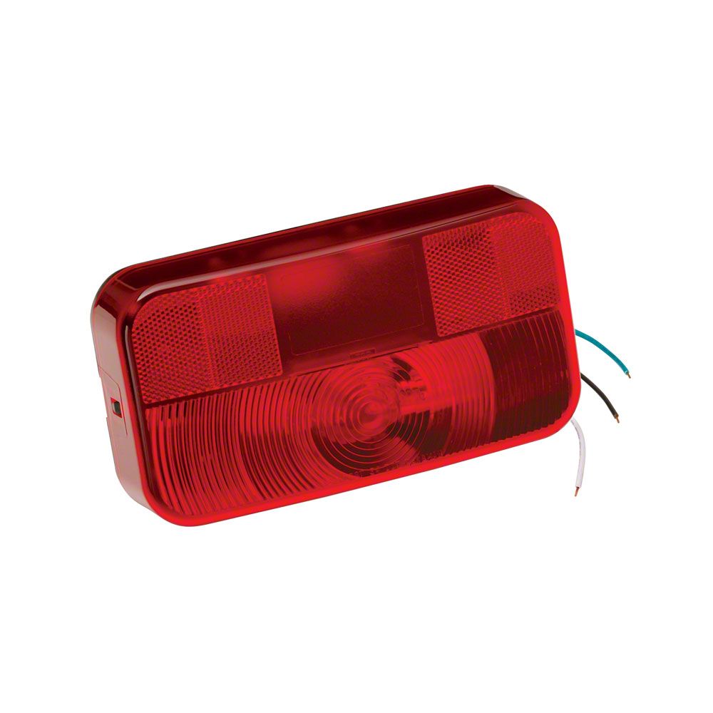 Ranger Surface Mount Trailer Tail Light 92; Red with Black Base